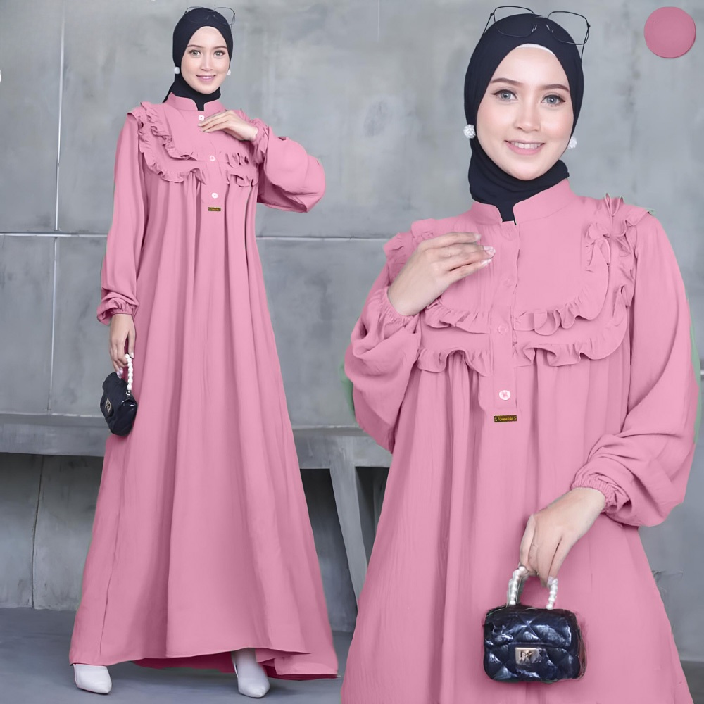 Jual NEW !! GAMIS CRINKLE JUMBO WANITA TERBARU 2025 / GAMIS WANITA ...
