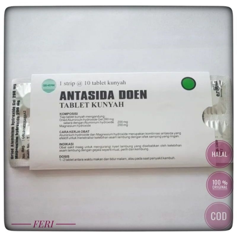 Jual ANTASIDA DOEN TABLET KUNYAH ( 10 BUTIR ) | Shopee Indonesia