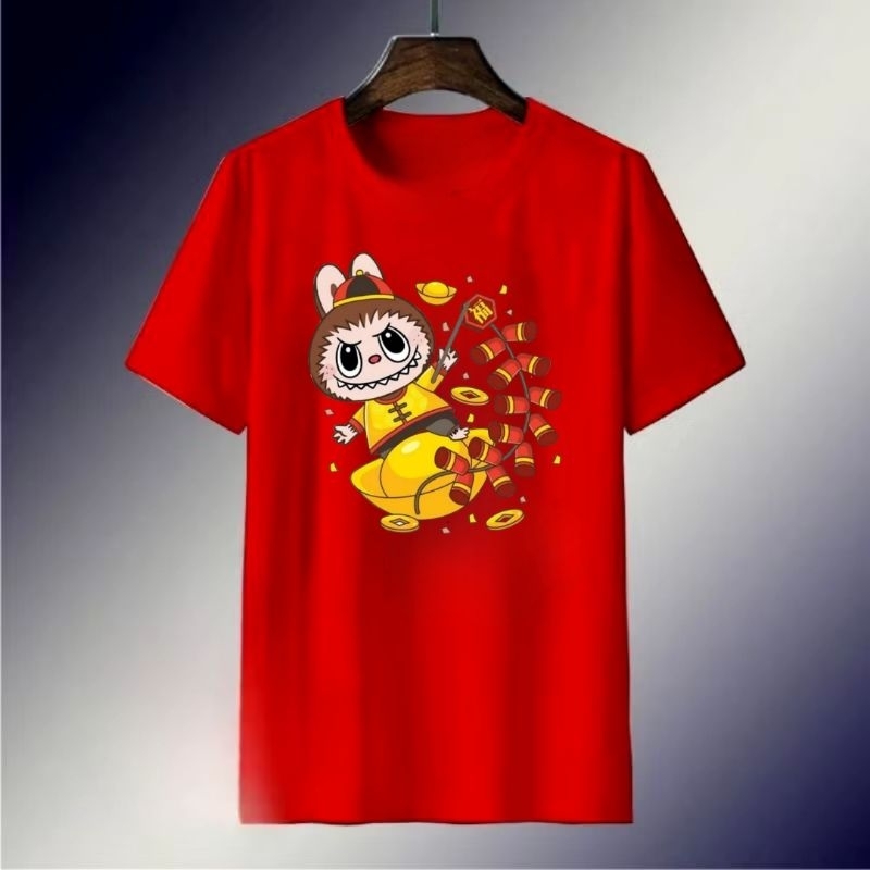 Jual Baju Kaos LABUBU Imlek Dewasa Pria/Wanita 2026/kaos Atasan CNY ...
