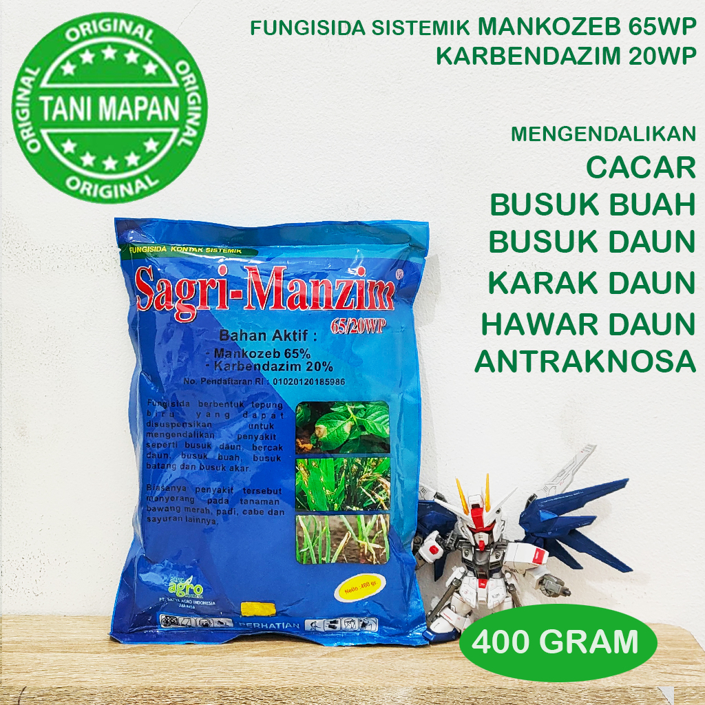 Jual Fungisida Kontak Sistemik SAGRI MANZIM BESAR 65/20 WG - 400 Gram ...