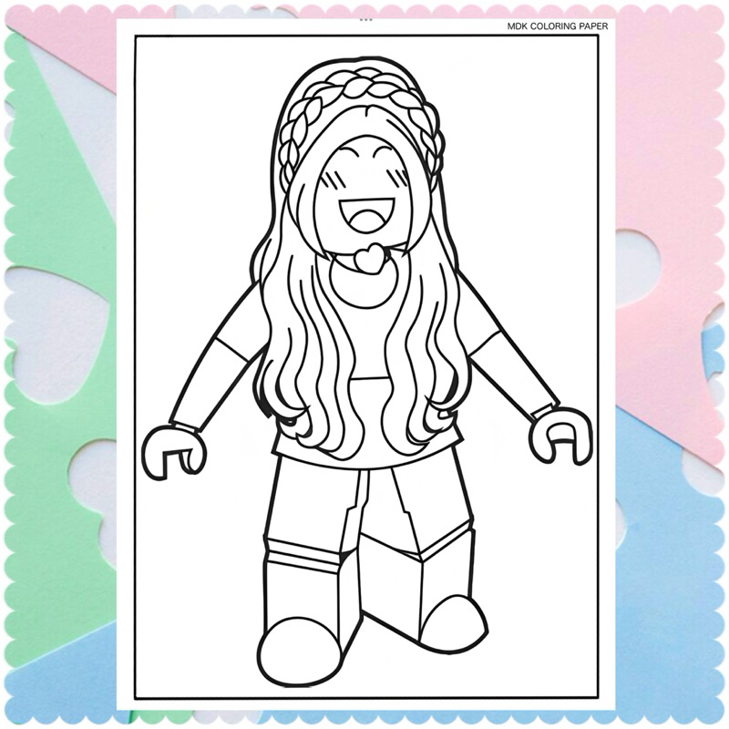Jual MDK - Kertas Mewarnai ROBLOX GIRL / Lembar & Kertas Mewarnai anak ...