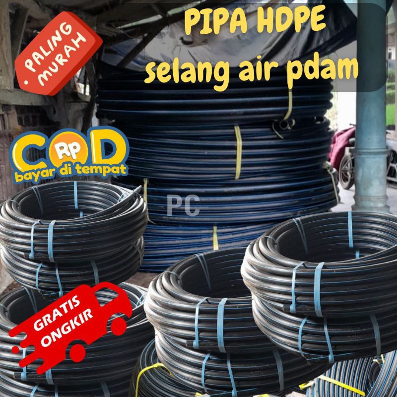 Jual PIPA HDPE /10meter uk 3/4 inch (25mm) Selang pdam air Premium ...