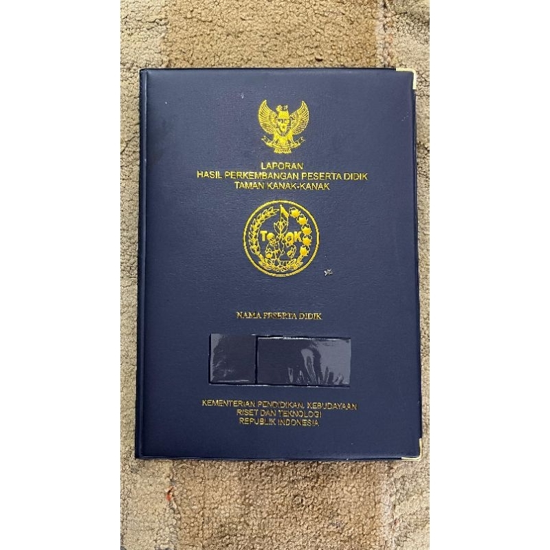 Jual READY STOK Sampul Map Raport TK UMUM Raport Custom untuk PAUD , TK ...