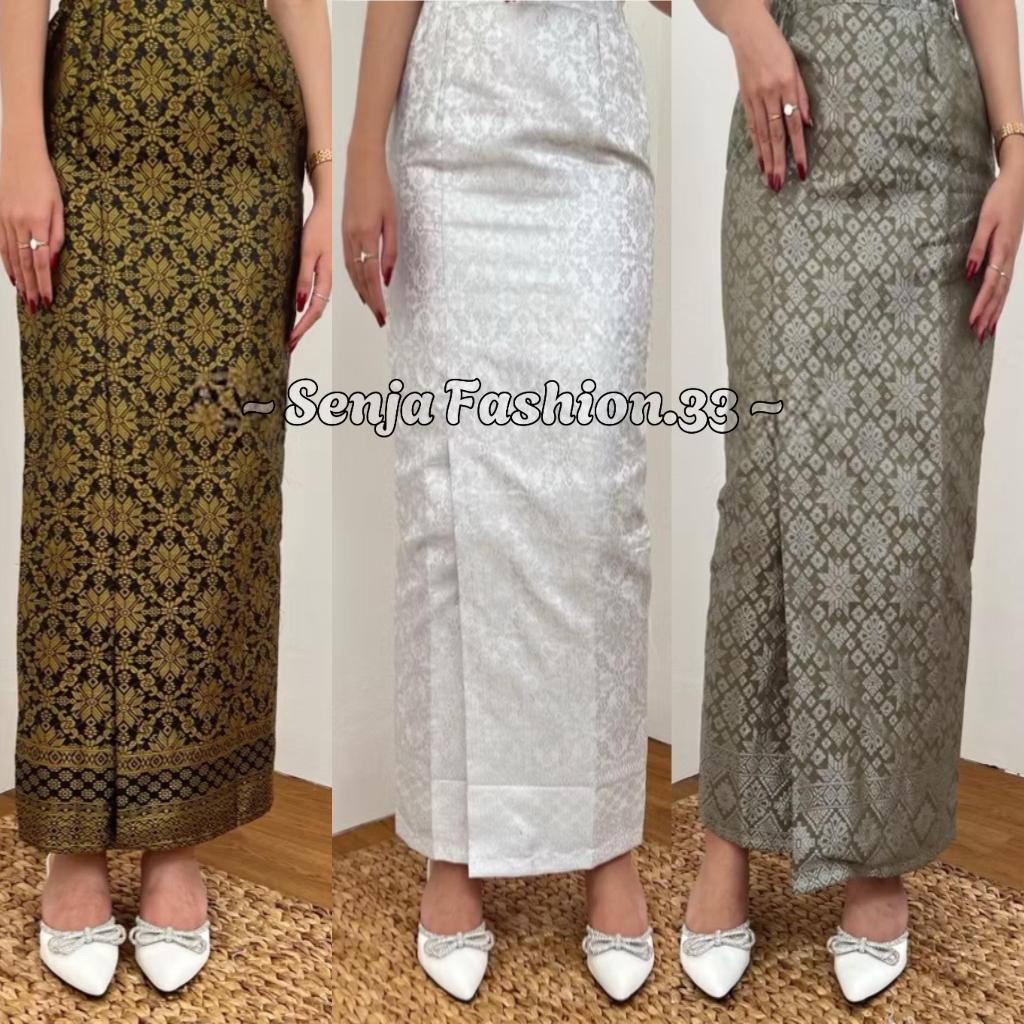 Jual Senja Fashion Rok Songket Span Jadi - Rok Songket Jumbo - Rok Songket Palembang - Rok ...