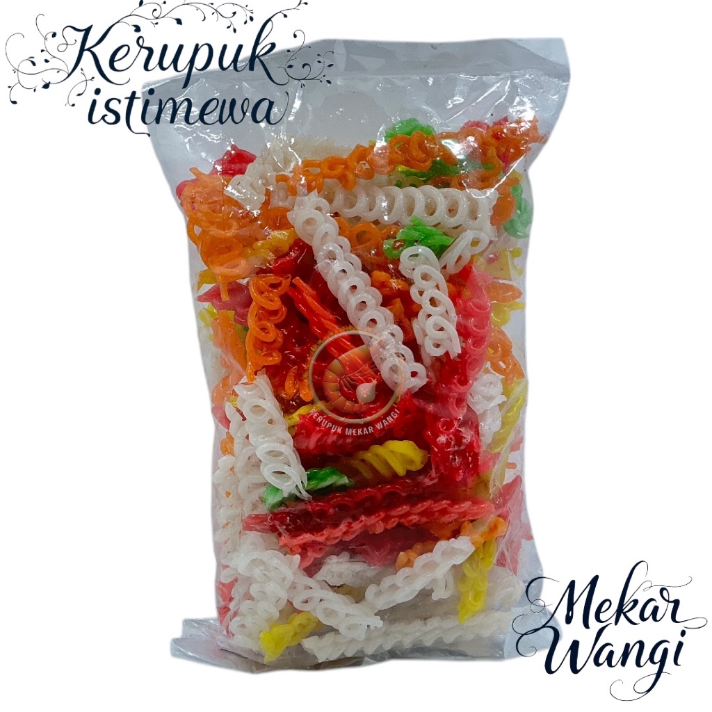 Jual Kerupuk Rante Warna 500gr - Krupuk Tangga Empuk Gurih Pilihan ...