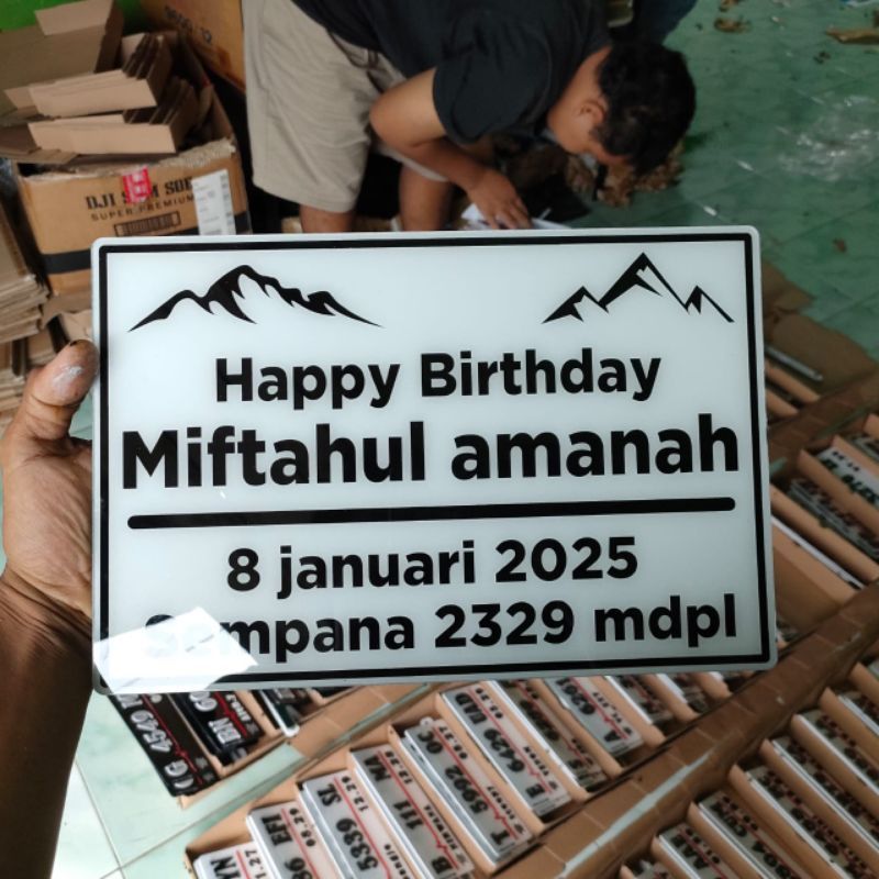 Jual PAPAN NAMA GUNUNG/PLAKAT GUNUNG/PLAKAT GUNUNG AKRILIK 20X30 ...