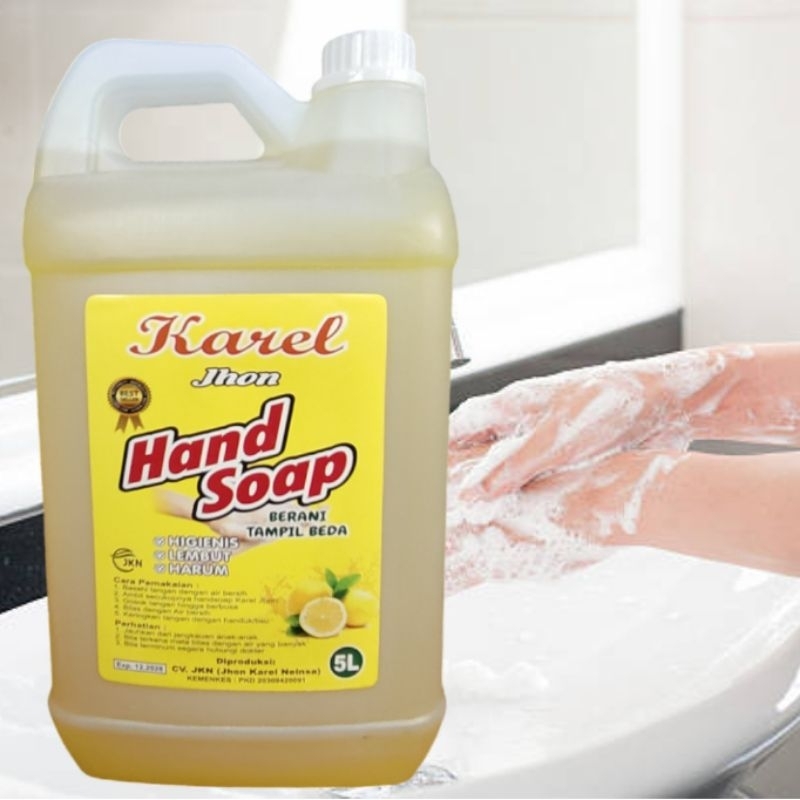 Jual hand soap 5 liter/hand wash/sabun cuci tangan 5 liter /Lemon ...
