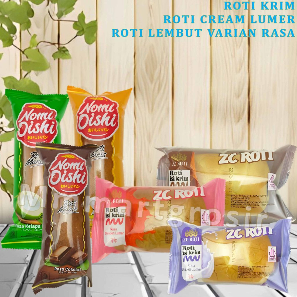 Jual Roti Isi Krim / Roti Cream Lembut / Roti Krim Isi Varian Rasa ...