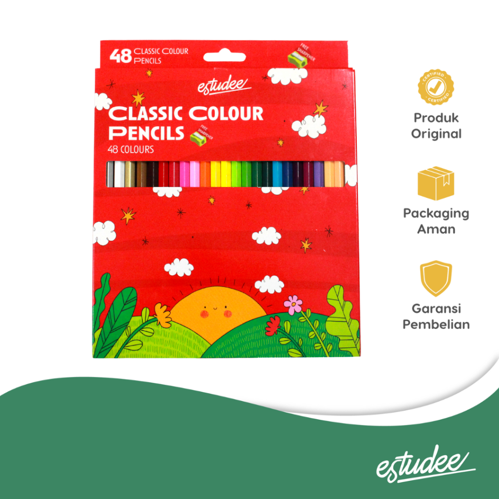 Jual ESTUDEE CLASSIC COLOR PENCIL 48 ES-PCL48 (PENSIL WARNA) | Shopee ...