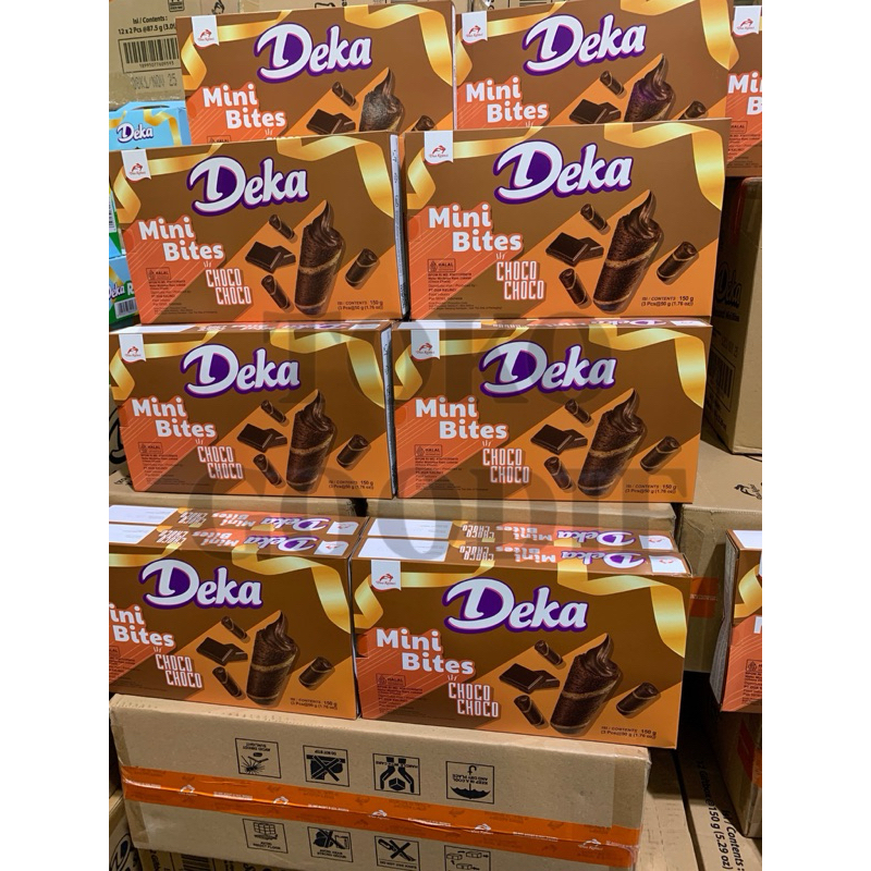 Jual PROMO! 1 KARTON DEKA Wafer Mini Bites Choco Giftbox 3 In 1 150gr ...