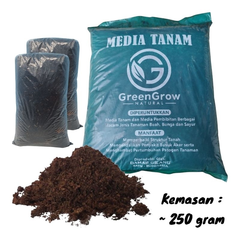 Jual Media Tanam GREENGROW Kemasan 250 Gram - Media Tanam Siap Pakai ...