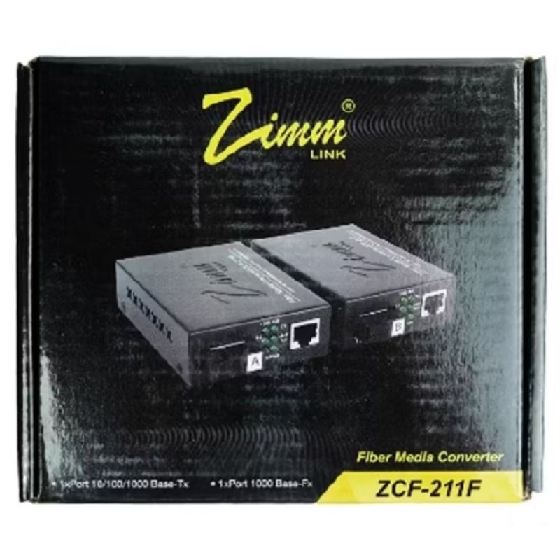 Jual Media Converter Zimmlink Fiber Optic ZCF-211F Gigabit | Shopee Indonesia