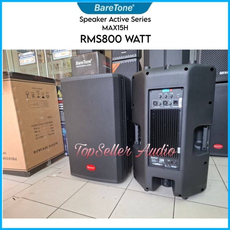 Jual Speaker Aktif BareTone MAX15H ( 15 Inch ) 800 Watt Rms Original garansi resmi | Shopee ...