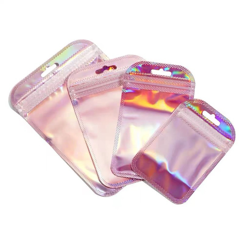 Jual PACKAGING | PLASTIK HOLOGRAM PINK | Shopee Indonesia