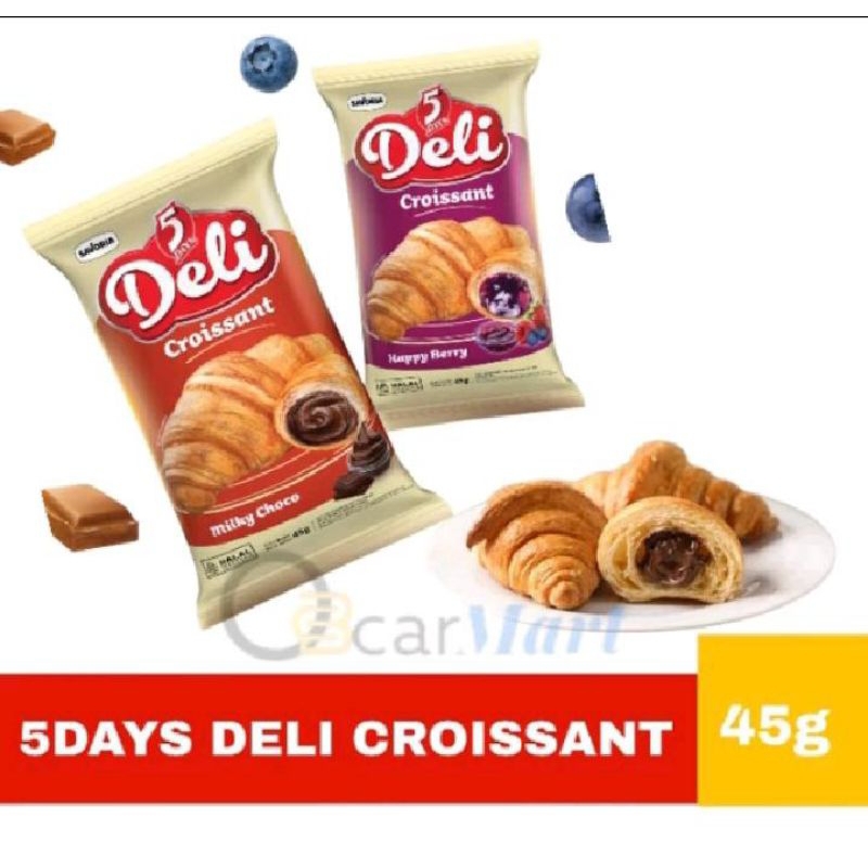 Jual 5 days Deli Croissant Happy Berry 45g | Shopee Indonesia