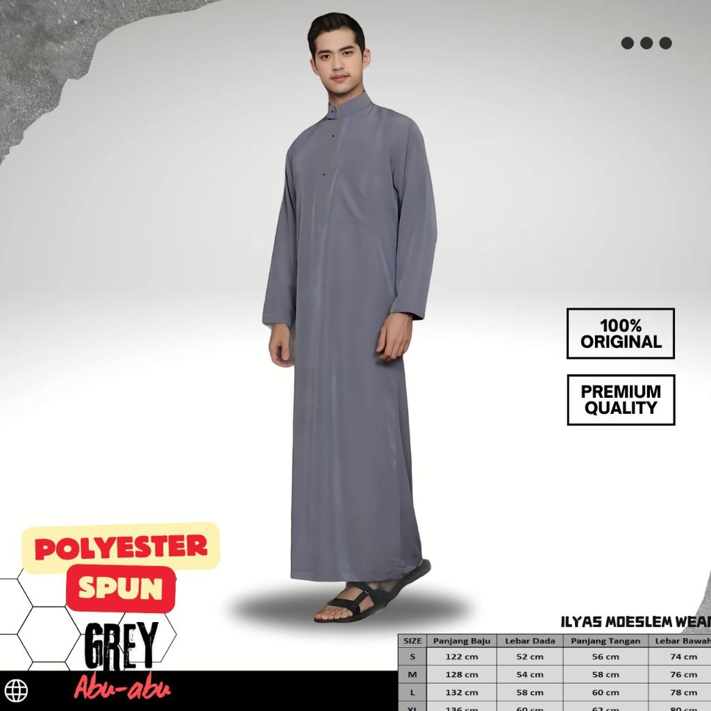 Jual Gamis jubah pria dewasa model polos - koko dewasa - baju jubah polos pria | Shopee Indonesia