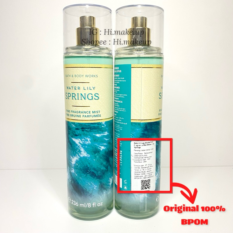 Jual Bath & Body Works Water Lily Springs body mist | Shopee Indonesia