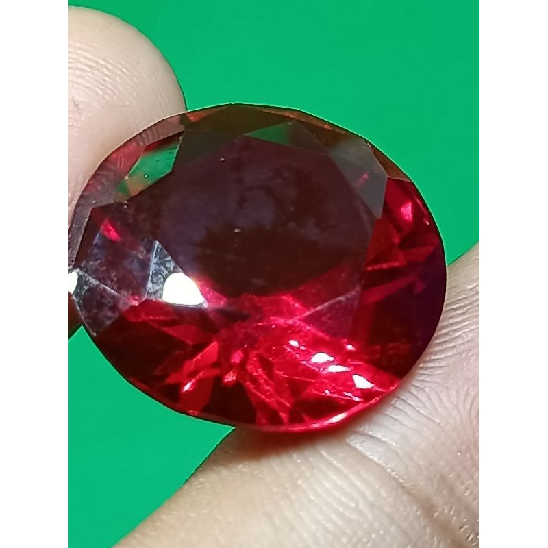 Jual Batu Merah Siam Cutting Bulat / Bundar | Shopee Indonesia
