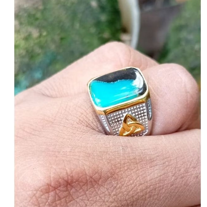 Jual Batu akik bacan Doko mejiko kristal motif coklat antik body kotak ...