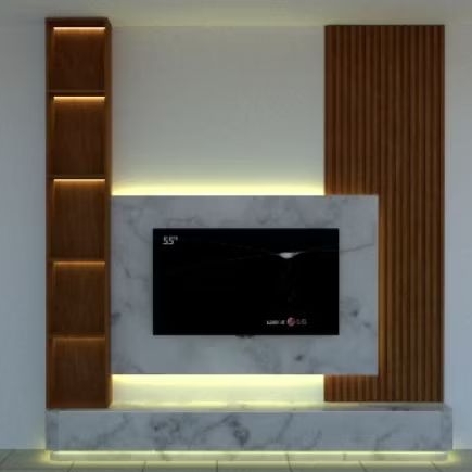 Jual 1set meja backdrop lemari wpc include lampu 1colokan dan saklar ...