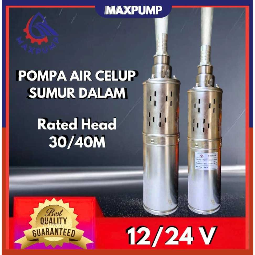 Jual MAXPUMP Pompa Sumur Dalam 4inch Pompa Air Celup Screw Water DC 12V ...