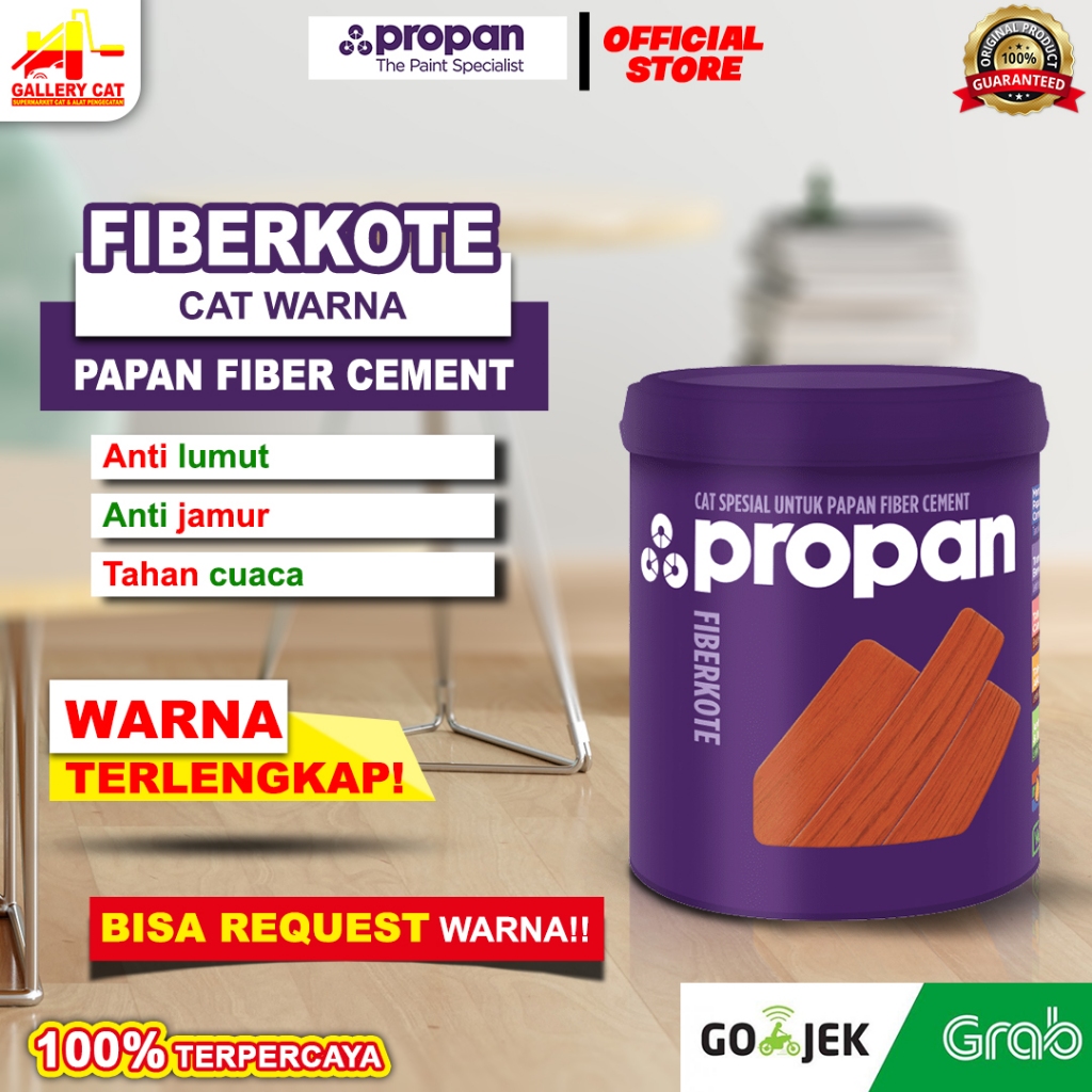 Jual Propan Fiberkote Cat Special untuk papan fiber cement 1L | Shopee ...