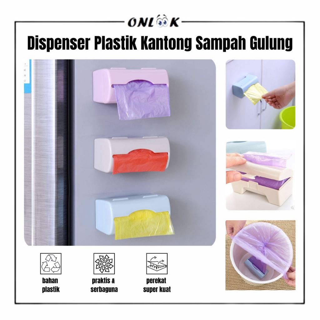 Jual Dispenser Plastik Sampah Roll Model Tempel/Dispenser Plastik Poop ...