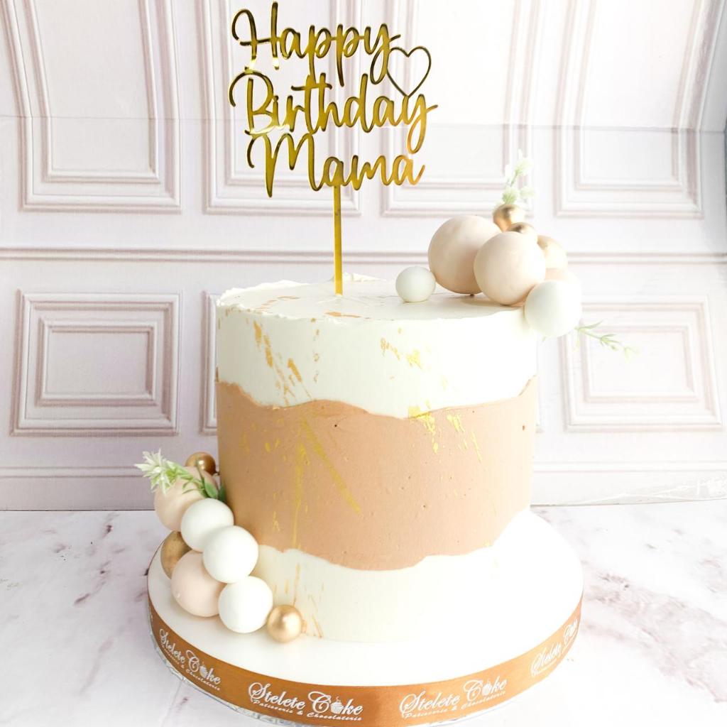 Jual Kue Ulang Tahun/Birthday Cake/Kue Ultah Tema Aesthetic/Kue tema Pink/Kue Birthday Jakarta ...