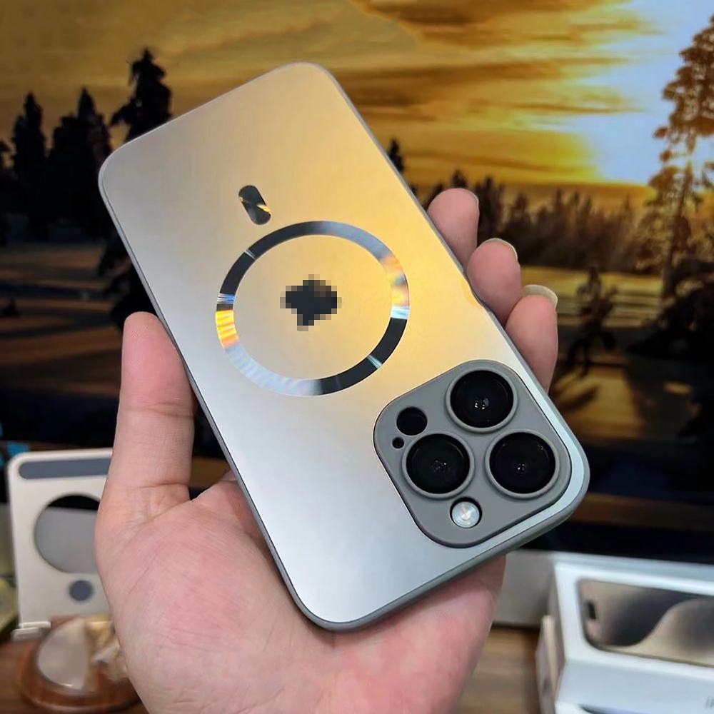 Jual CrashStar With Logo MagSafe Magnetic AG Matte Anti-fingerprint Hard Phone Case For iPhone ...