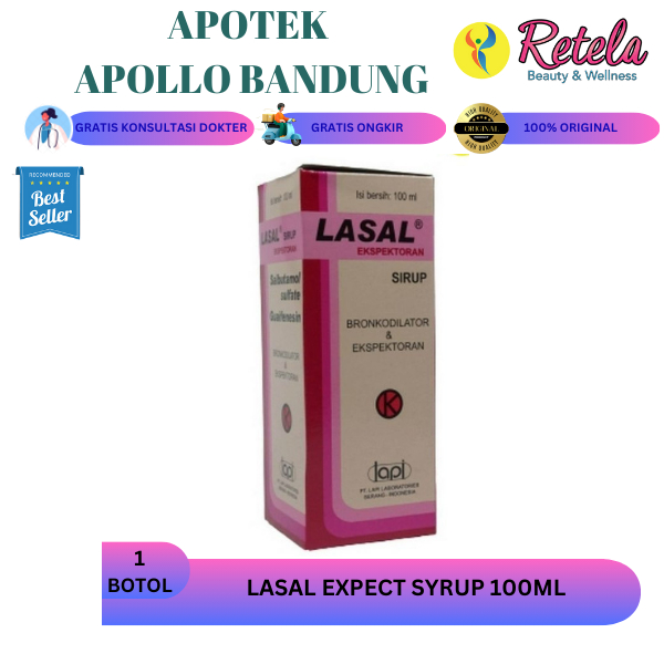 Jual LASAL EXPECT SYRUP 100ML/ OBAT PENGENCER DAHAK / OBAT BATUK ...