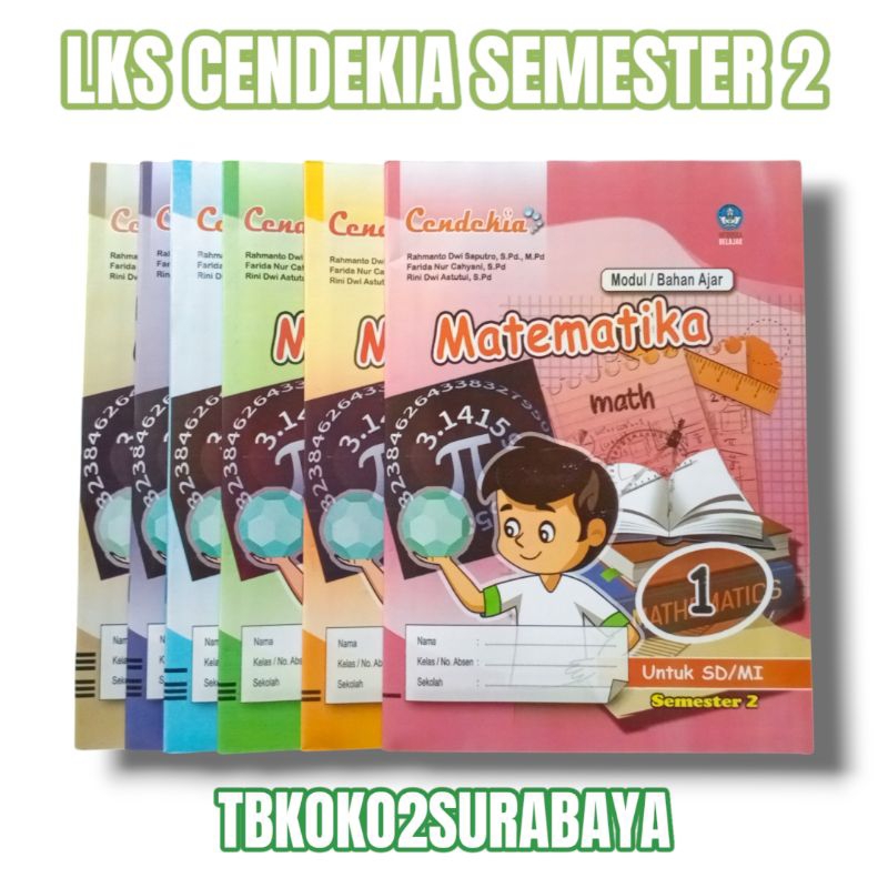 Jual BUKU LKS MATEMATIKA SD KELAS 123456 SEMESTER 2 LKS CENDEKIA KURIKULUM MERDEKA PUSTAKA ...