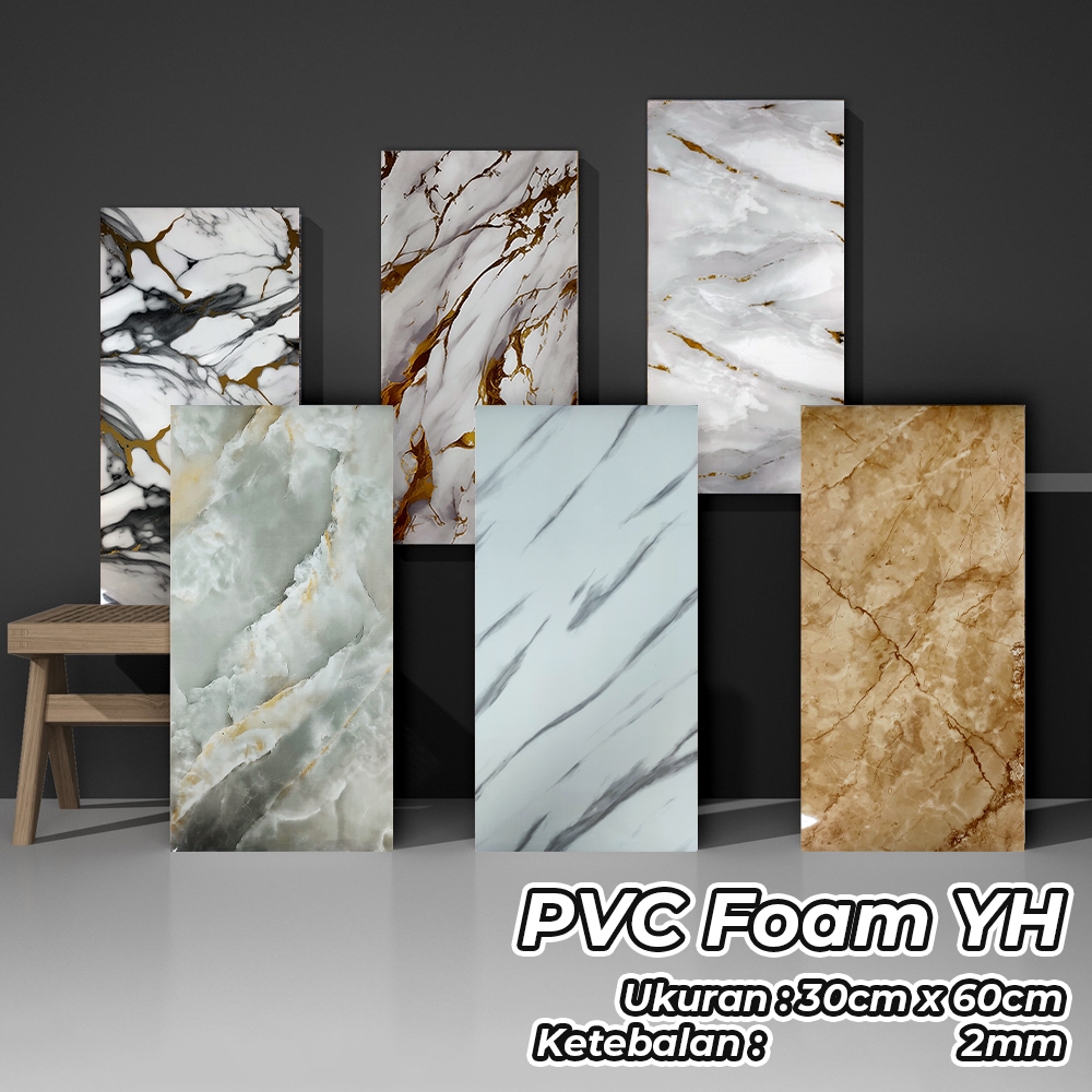 Jual Paket 10 Lembar!!! Vinyl Marble Granit Wallpaper Dinding Kamar Stiker Keramik 30x60cm ...