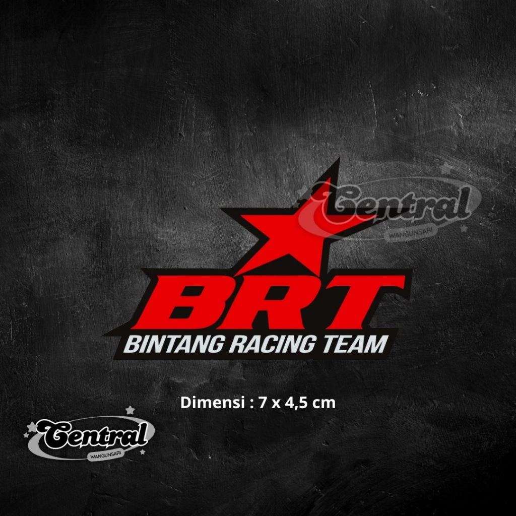 Jual Stiker BRT Bintang Racing Team Sticker Photo Paper PREMIUM QUALITY ...