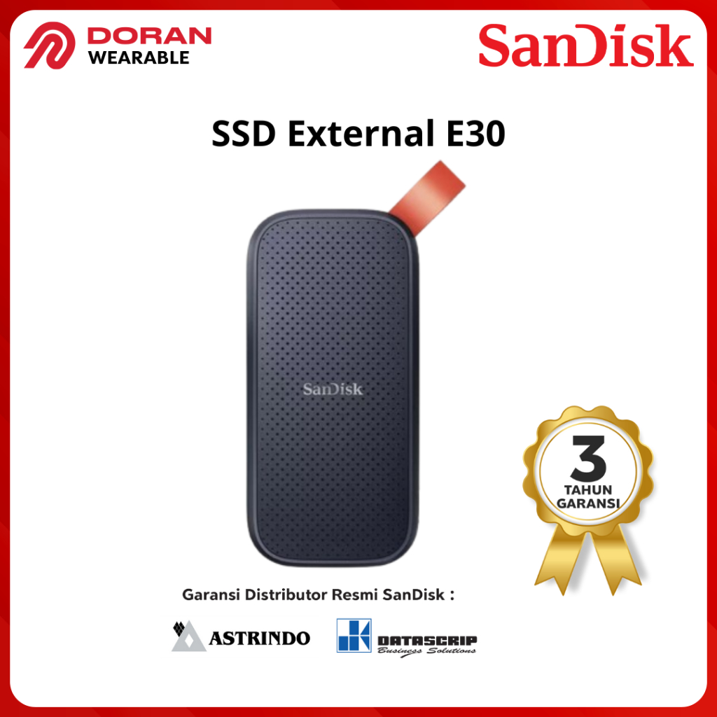 Jual SANDISK SSD External 1TB | 2TB SanDisk Extreme up to 520Mbps (E30) - Garansi Resmi 3 Tahun ...