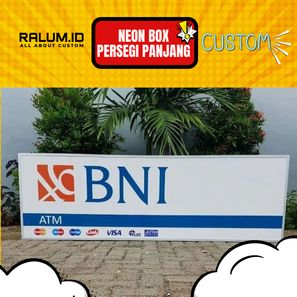 Jual Neon Box Indoor Outdoor Premiun Persegi Panjang Bisa 1 Sisi / 2 ...