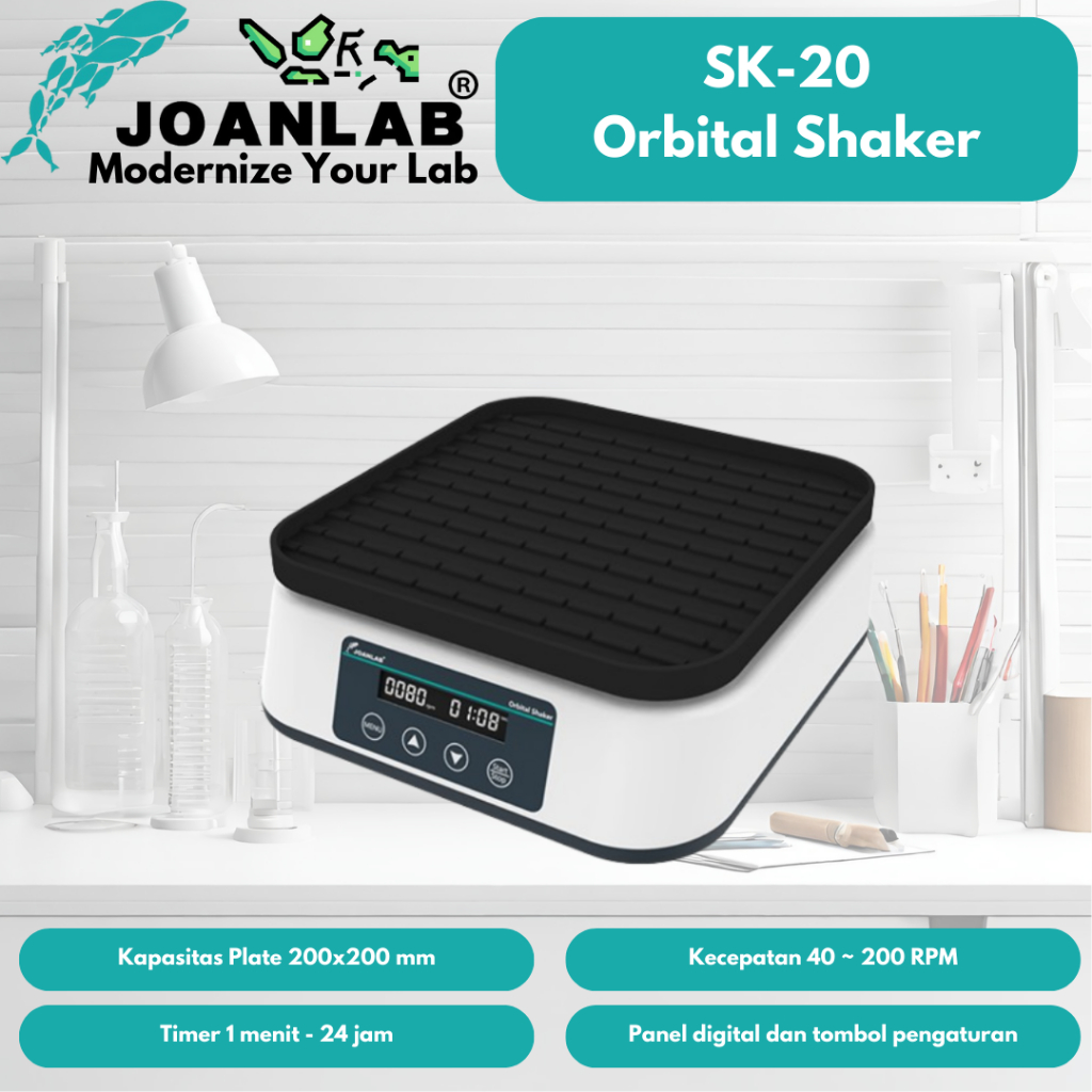 Jual JOANLAB Orbital Shaker Rotator Laboratorium Industrial SK-20 ...