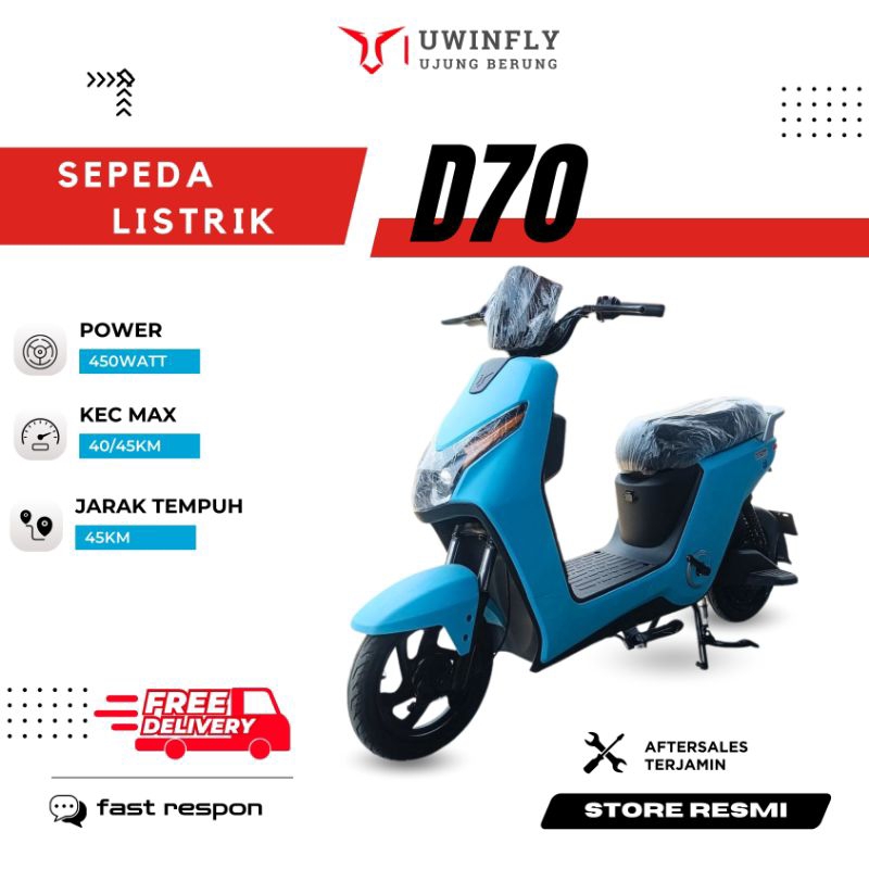 Jual Sepeda Listrik Uwinfly D75 |power 600 watt pencahayaan Max | kecanggihan max | dilengkapi ...
