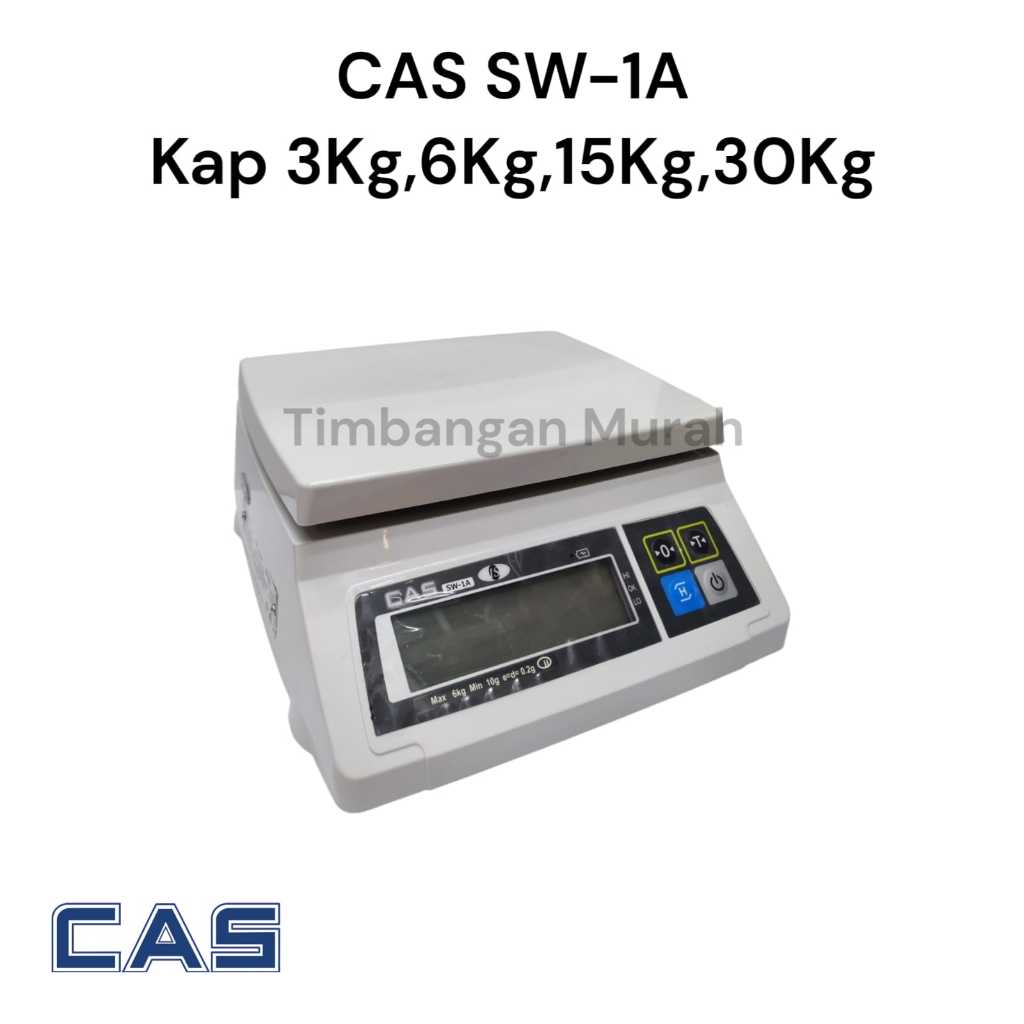 Jual Timbangan Digital Walet, Industri, CAS SW1a kap 3kg - 30kg Made In KOREA | Shopee Indonesia