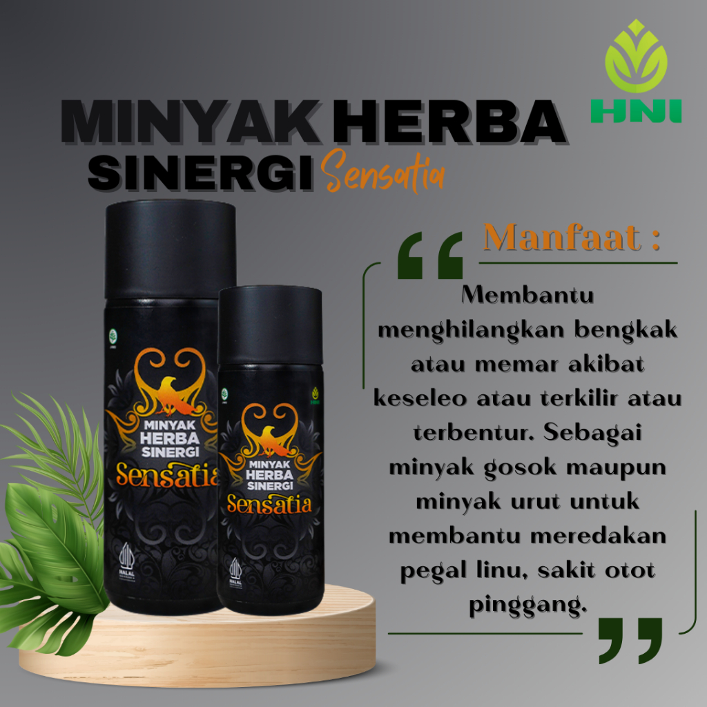 Jual HNI MHS Sensatia: Minyak Herbal untuk Redakan Pegal dan Memar ...