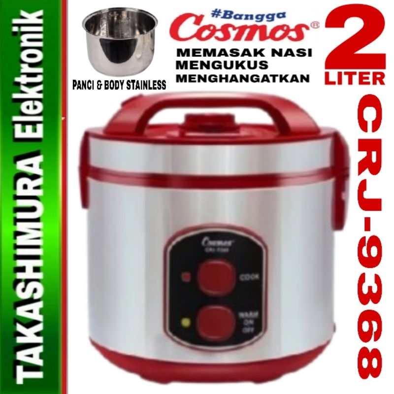 Jual Cosmos Magic Com/Rice Cooker CRJ-9368 Body Panci Stainless ...