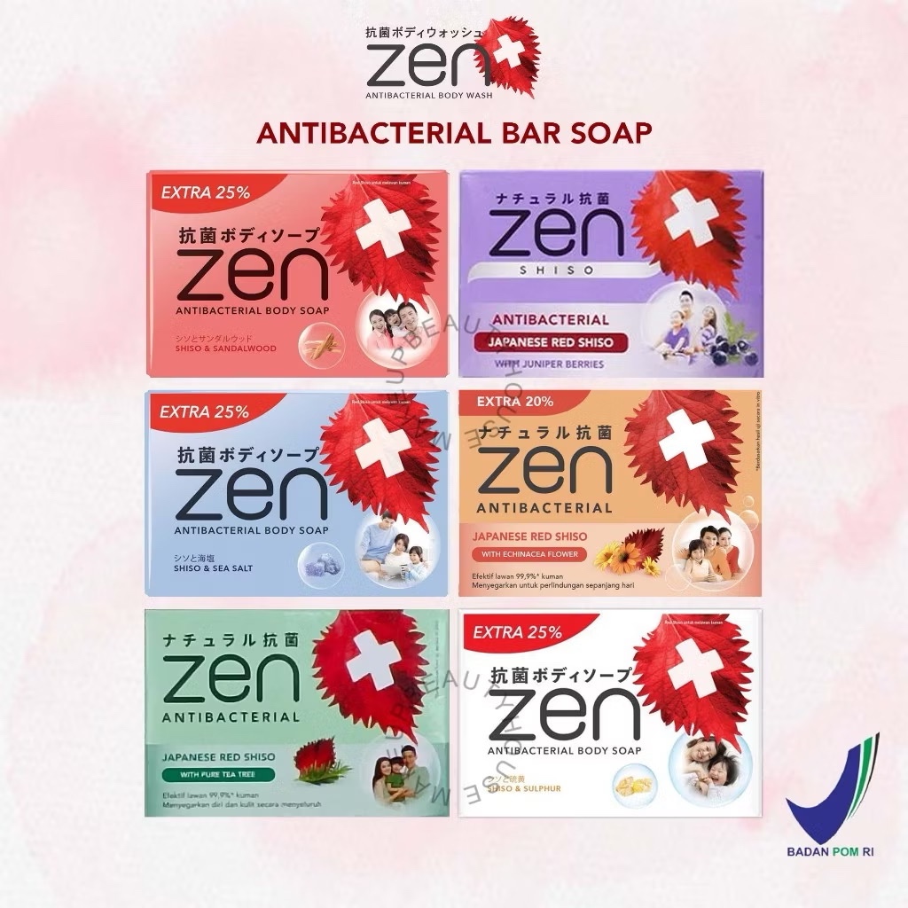 Jual ZEN Antibacterial Body Soap | Sabun Batang 70g | Shiso | Anti ...