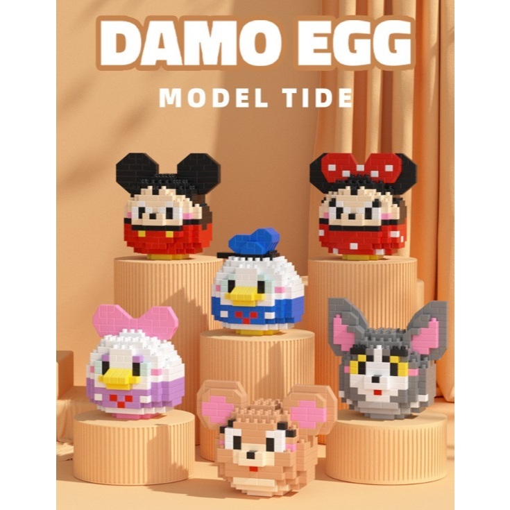 Jual NANO BLOCK DAMO EGG LOTSO STELLA LOU MOROLL MAINAN BALOK BUILDING BLOCK BRICKS MOTIF SANRIO ...