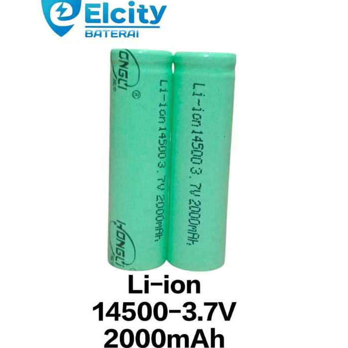 Jual Baterai Murah 14500 Li-ion 3,7V 2000mAh Baterai Charger..A128 ...
