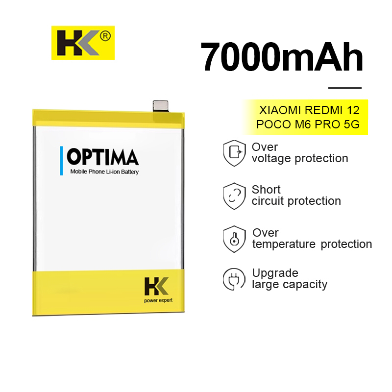 Jual HK Optima Baterai Xiaomi REDMI 12 / POCO M6 PRO 5G BM5R 7000 mAh 3 ...