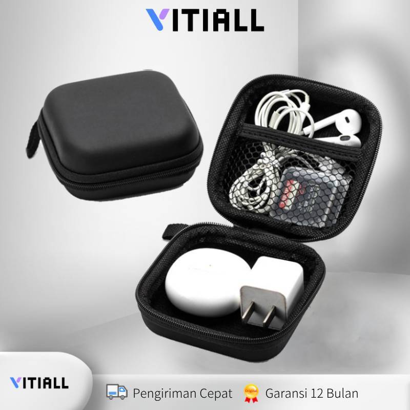 Jual VITIALL Portable Tas Headset Case Headphone Tas Earphone Storage ...
