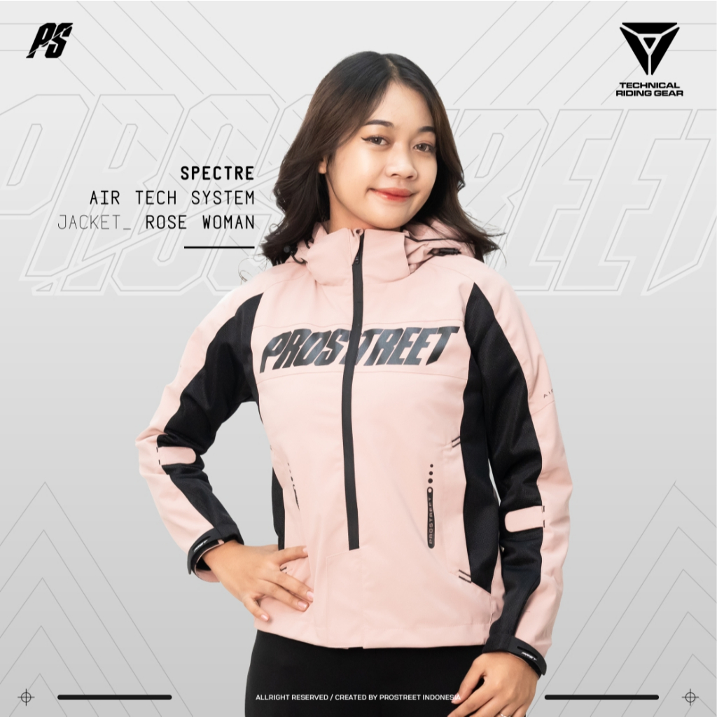 Jual Jaket Prostreet Woman Spectre Air Tech System Rose | Shopee Indonesia