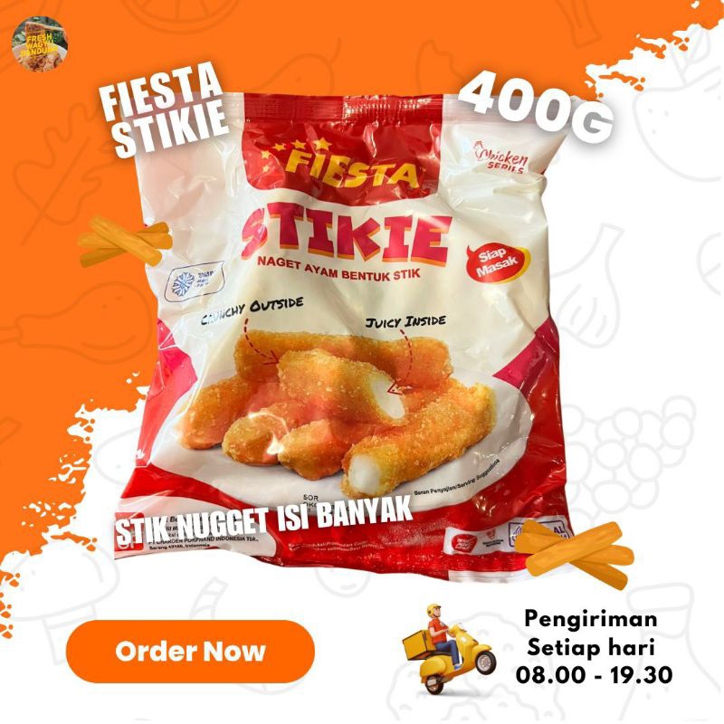 Jual FIESTA STIKIE CHICKEN NUGGET Premium Naget Ayam Stick 500g ...