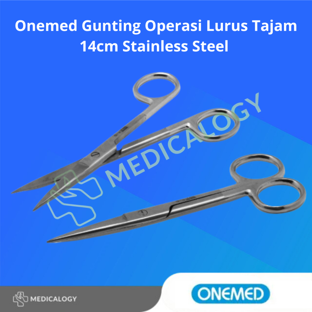 Jual Onemed Gunting Operasi Lurus TA/TA 14cm A Scissor Scissors Besi ...