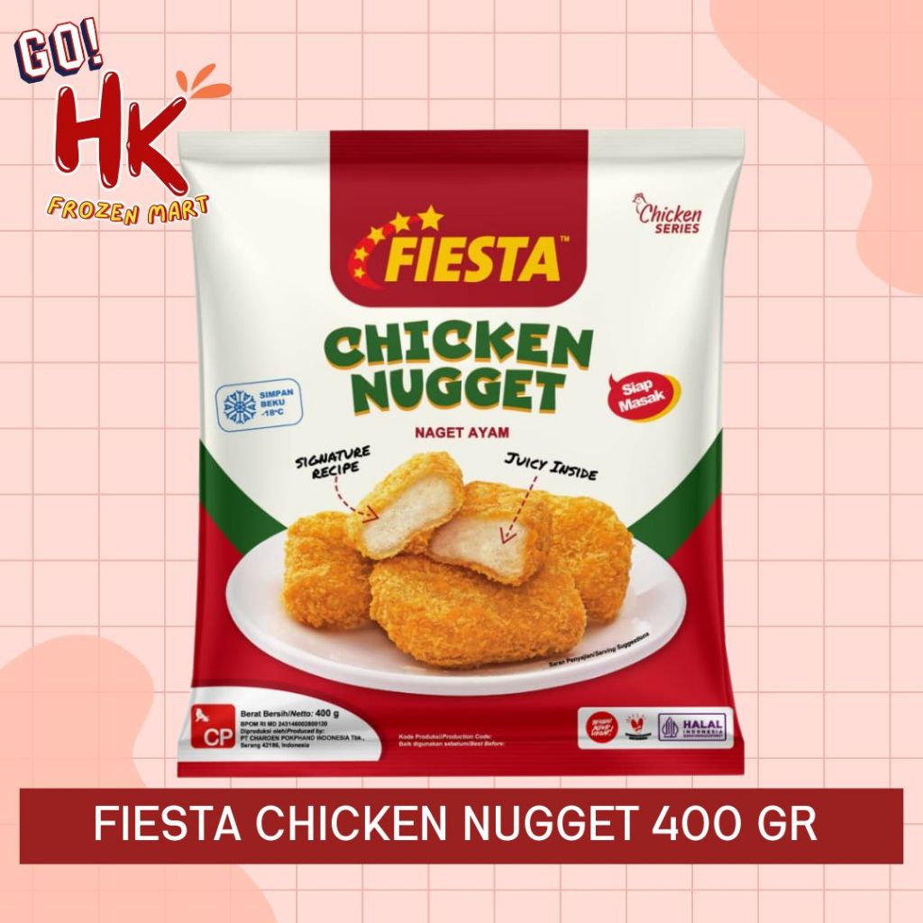 Jual Fiesta Chicken Nugget 400gr KEMASAN BARU | naget ayam premium HK ...