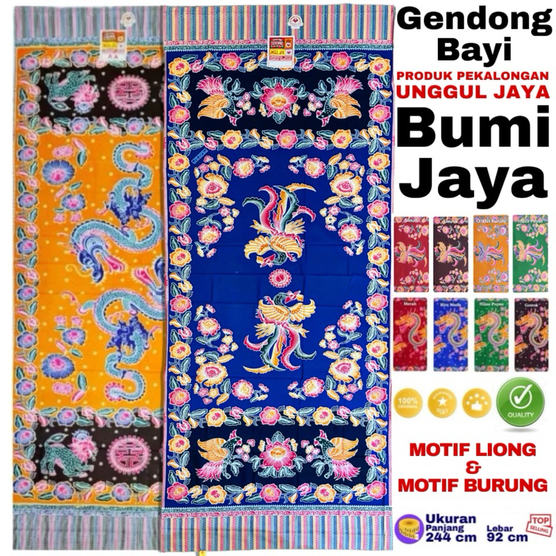 Jual Selendang Bumi Jaya Unggul Gendong Bayi Kain Batik Motif Liong ...